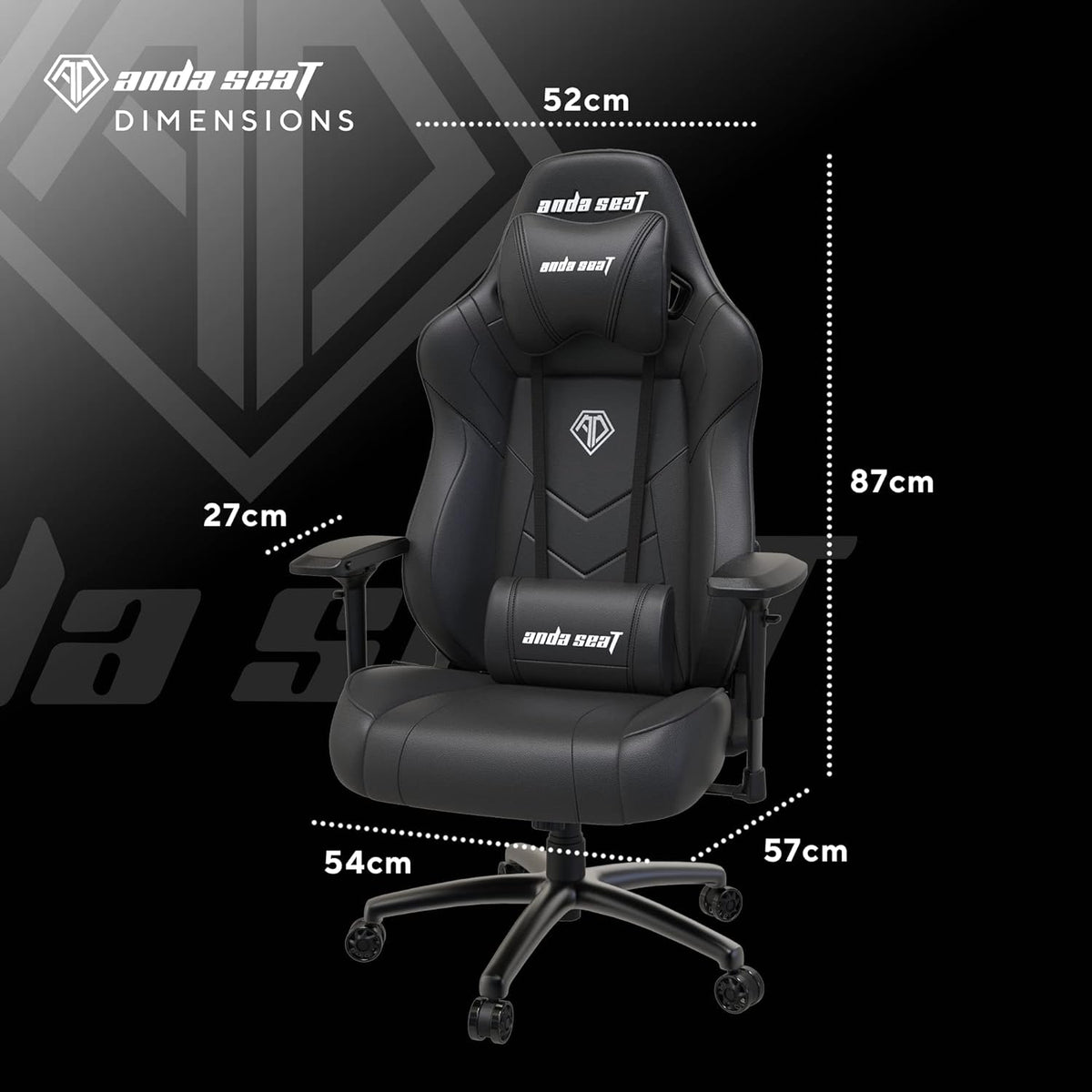 Anda Seat - Dark Demon Black - Gaming Chair