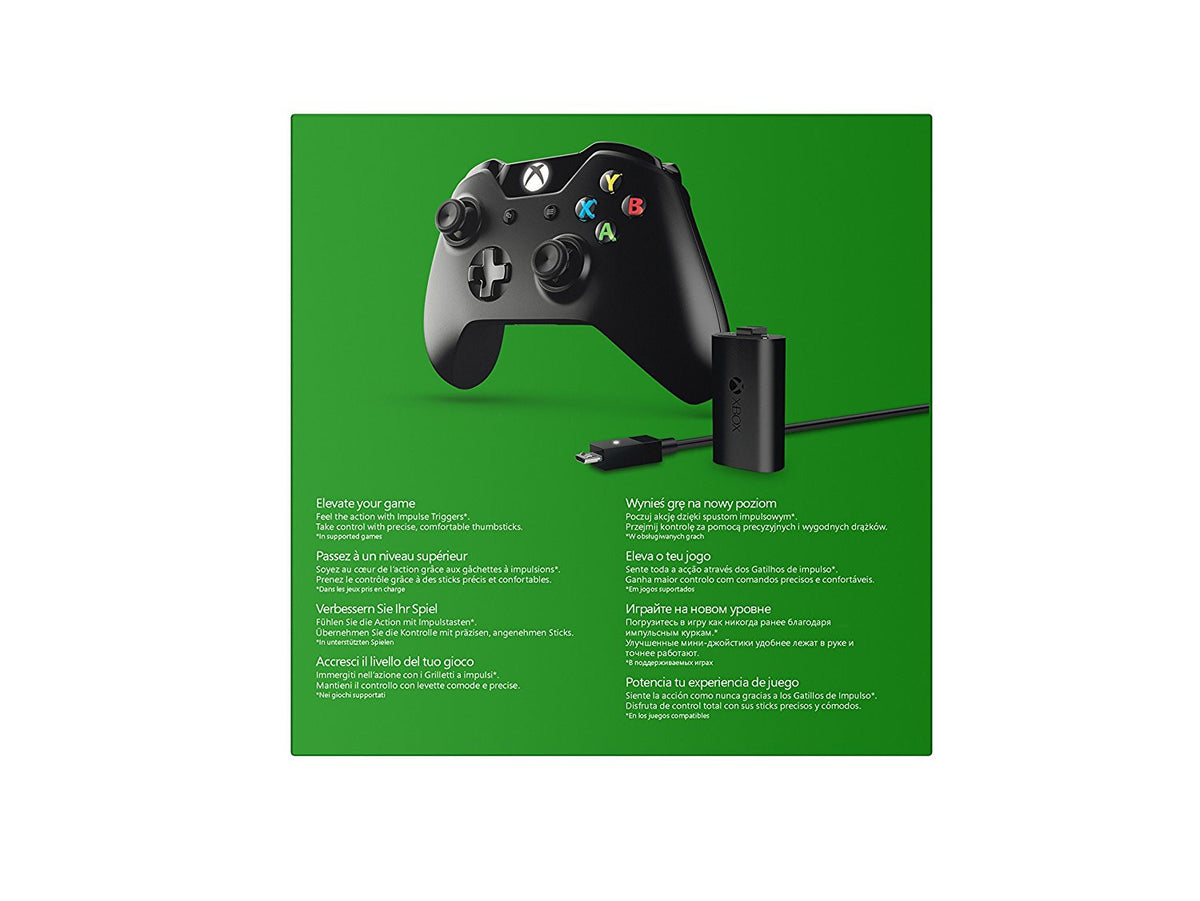 Official Xbox One Wireless Controller with Play and Charge Kit