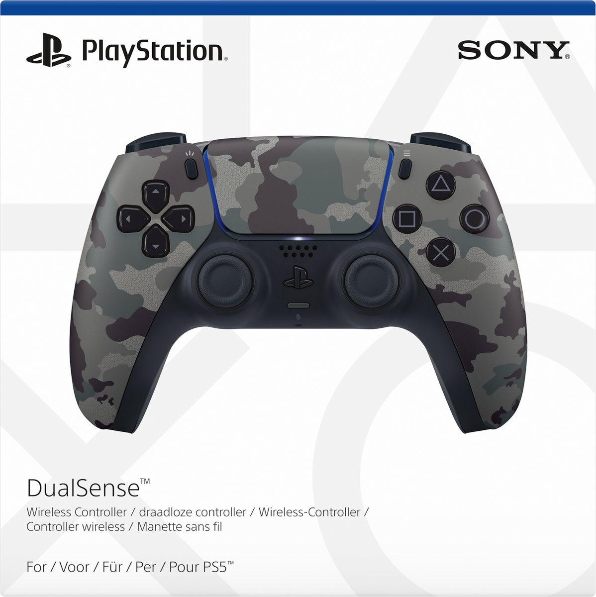 DualSense™ Wireless Controller – Grey Camouflage